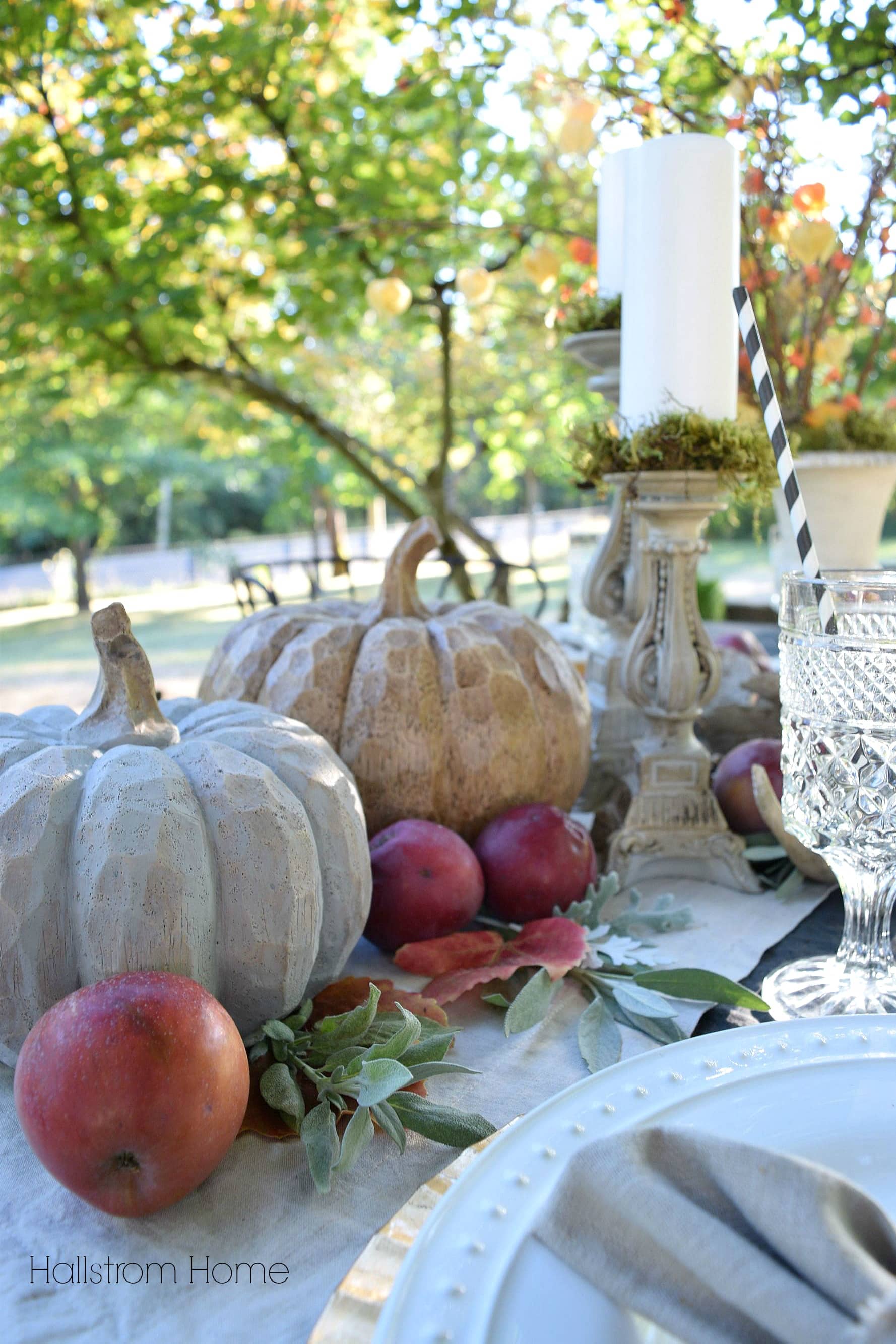 How to Create an Outdoor Fall Tablescape – Hallstrom Home