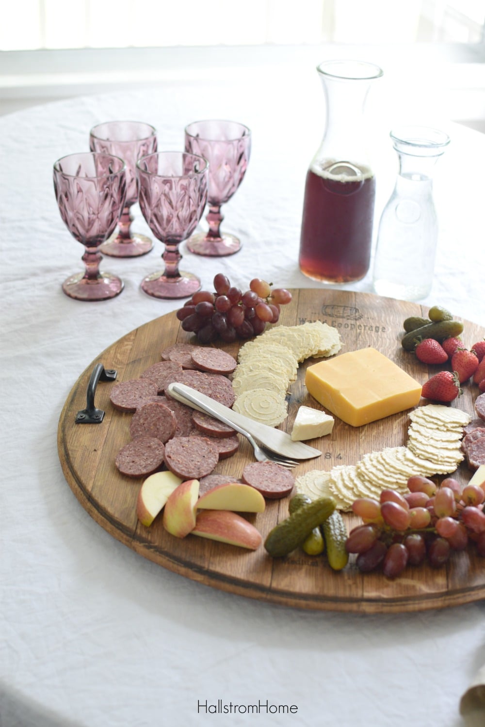 How to Make a Wine Barrel Cheese Board the Easy Way – Hallstrom Home