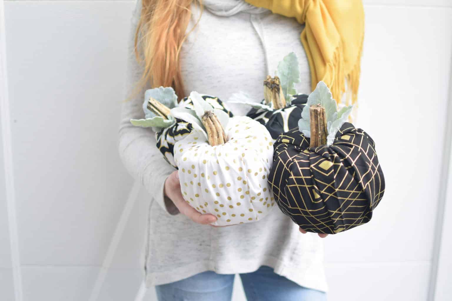 Easy Fabric Pumpkins/ No Sew Tutorial – Hallstrom Home